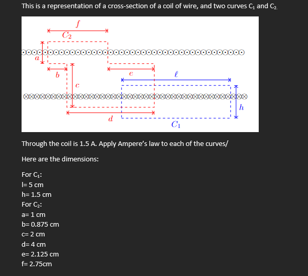 Solved This is a representation of a cross-section of a coil | Chegg.com