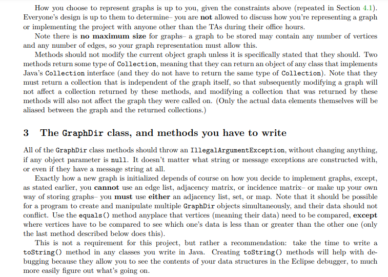 3.1 boolean vertexAdd (V vertexInfo) This method | Chegg.com