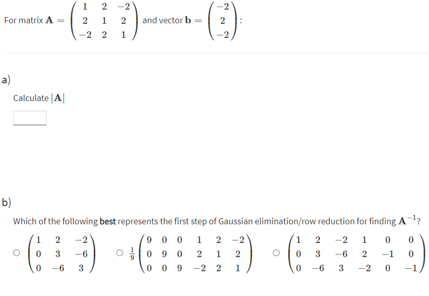 Solved -2 1 2. 2 1 For matrix A = and vector b= 2 1 -2 2 -2 | Chegg.com