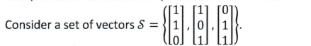 Solved Consider a set of vectors S = WAB Prove or disprove | Chegg.com