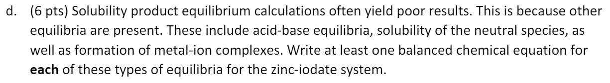 Solved 2. The solubility product equilibrium constant, Ksp, | Chegg.com