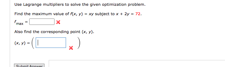 Solved Use Lagrange multipliers to solve the given | Chegg.com
