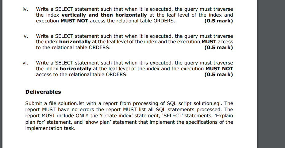 Solved Indexing Consider the following index is created for | Chegg.com