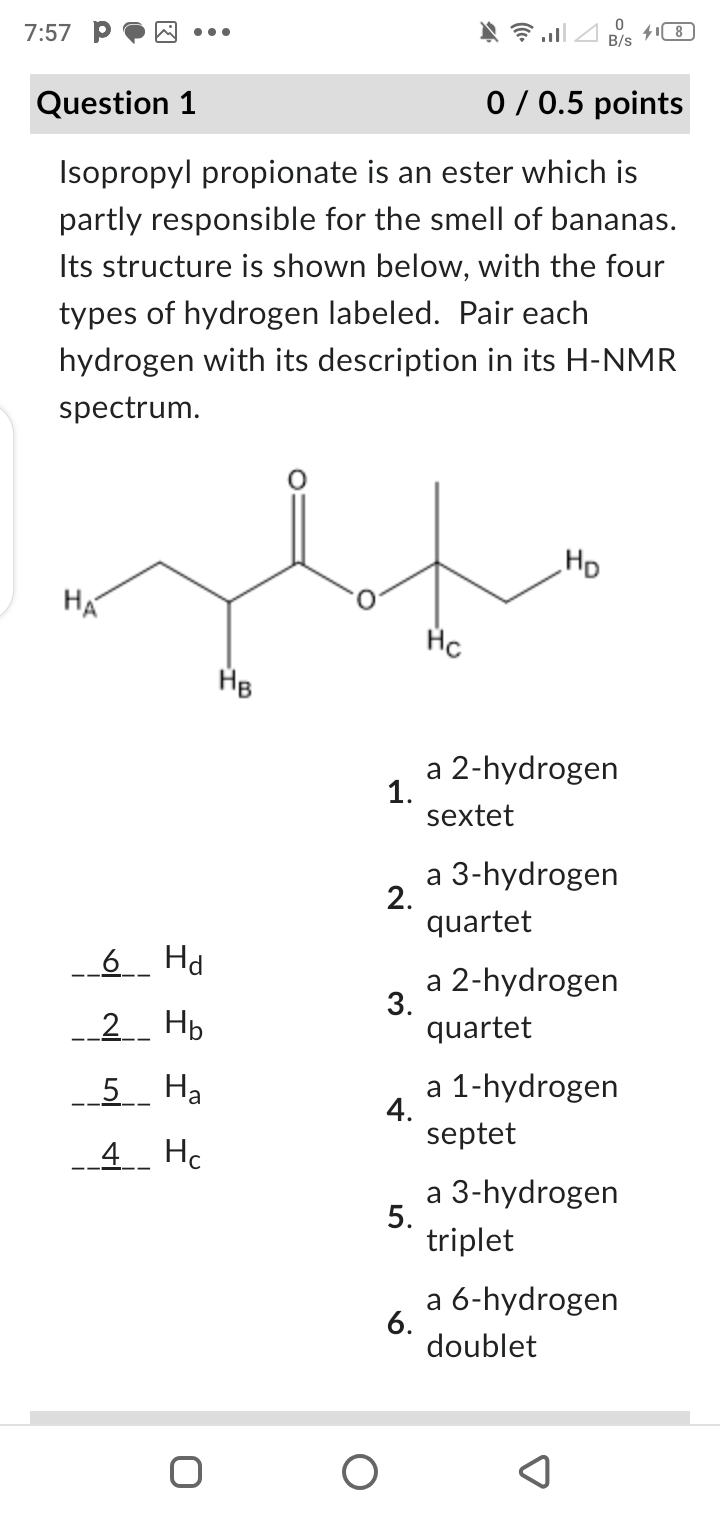 Solved Question 1Isopropyl propionate is an ester which | Chegg.com