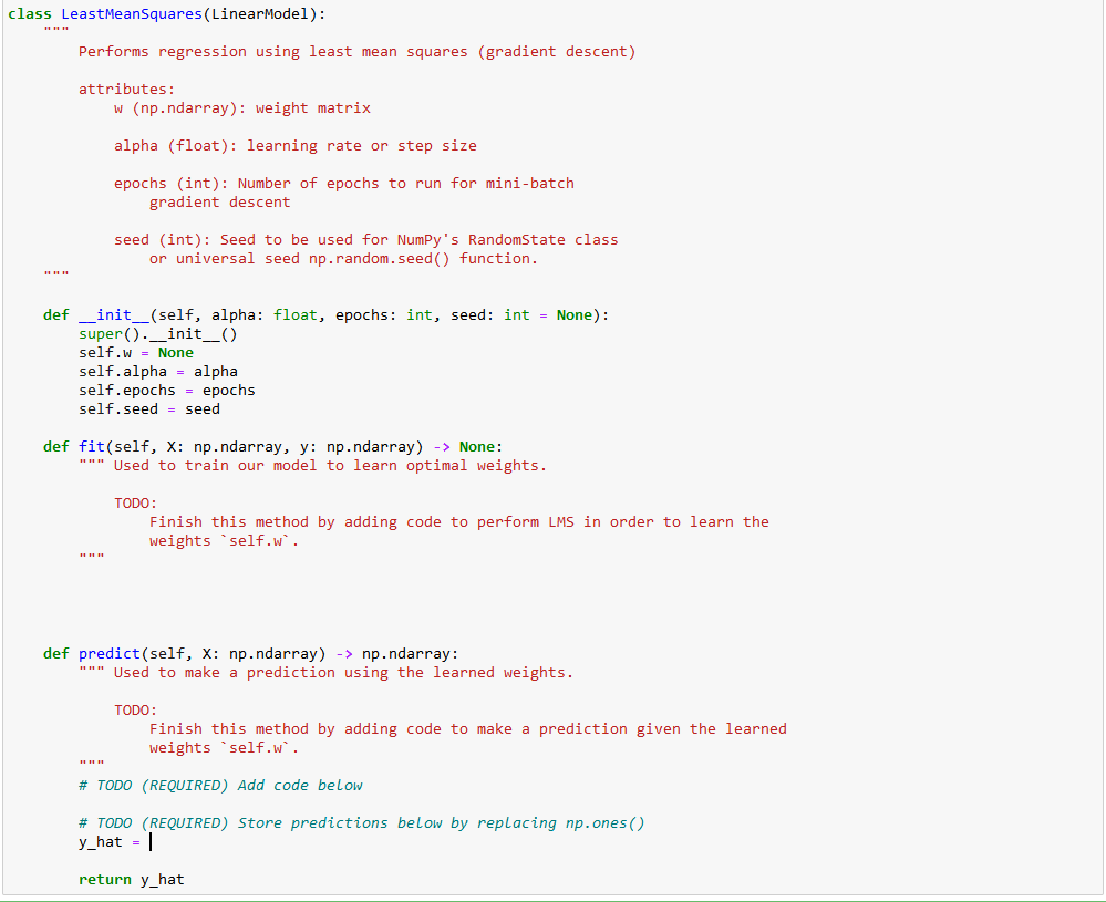 Solved Lass Leastmeansquares Linearmodel Nn Performs