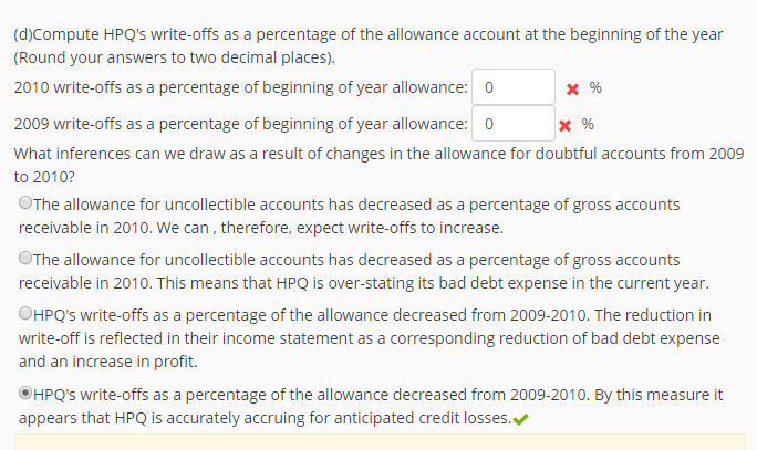 Solved Interpreting the Accounts receivable Footnote | Chegg.com