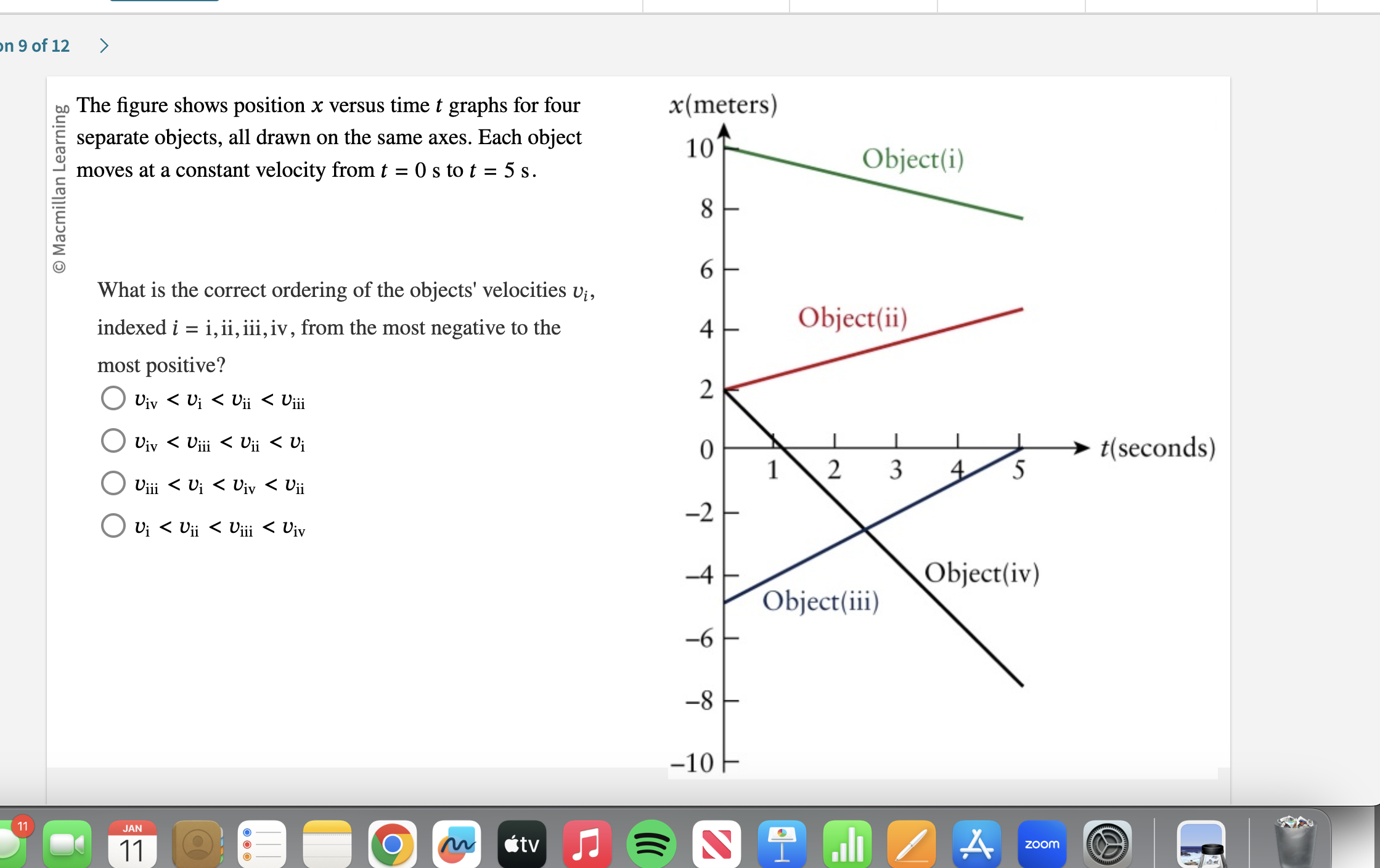 Solved cof 12\\na The figure shows position x versus time t | Chegg.com