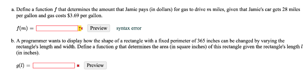 Solved A Define A Function F That Determines The Amount
