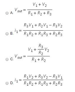 Solved Find the expression for in in terms of R1, R2, R3, | Chegg.com