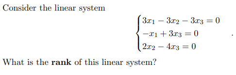 Solved Consider the linear system | Chegg.com