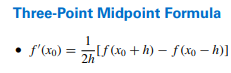 Solved Derive three point end point and mid point formula | Chegg.com