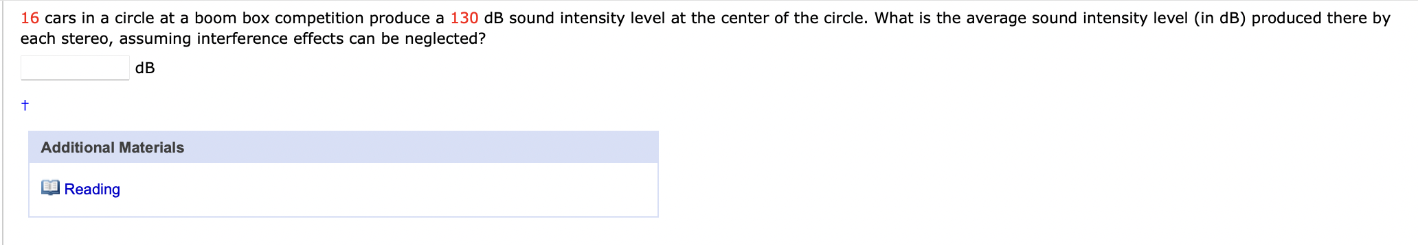 Solved 16 cars in a circle at a boom box competition produce | Chegg.com