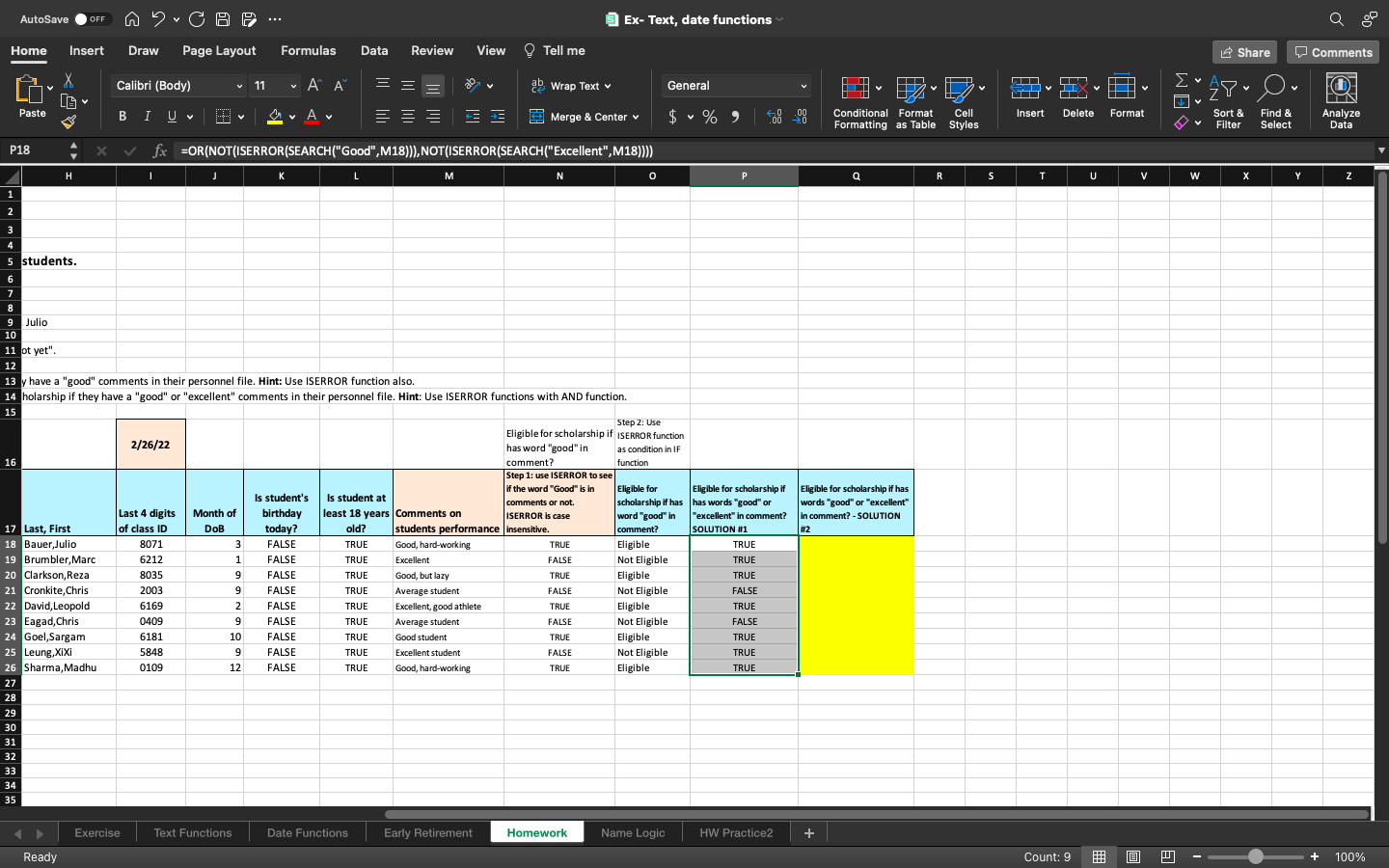 Solved Bus-299: Excel Hw Need help with specific parts 1. | Chegg.com