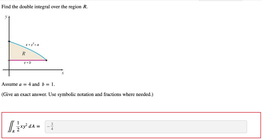 Solved Find the double integral over the region R. Assume | Chegg.com
