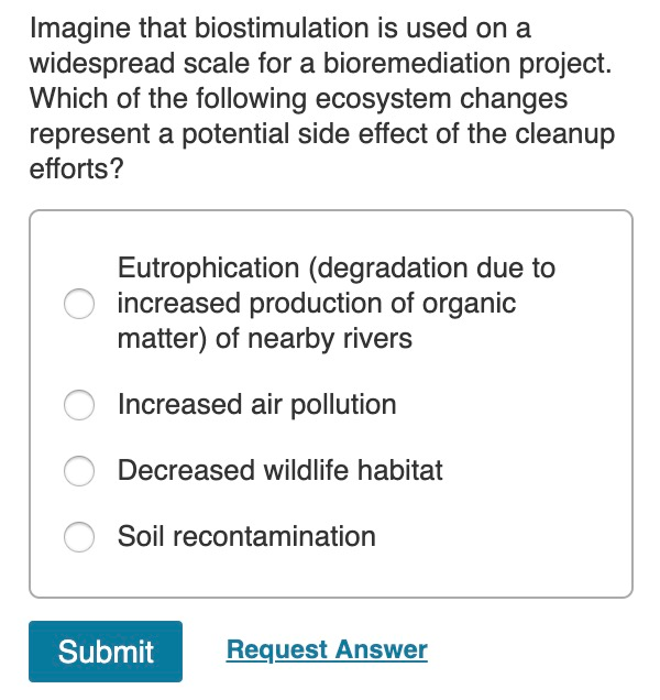Solved Microbes were first considered for bioremediation | Chegg.com
