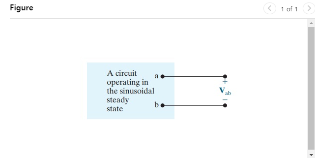 Solved The phasor voltage Vab in the circuit shown in | Chegg.com
