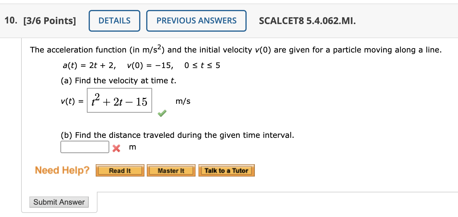 Solved 6. [0/5 Points] DETAILS PREVIOUS ANSWERS SCALCET8 | Chegg.com