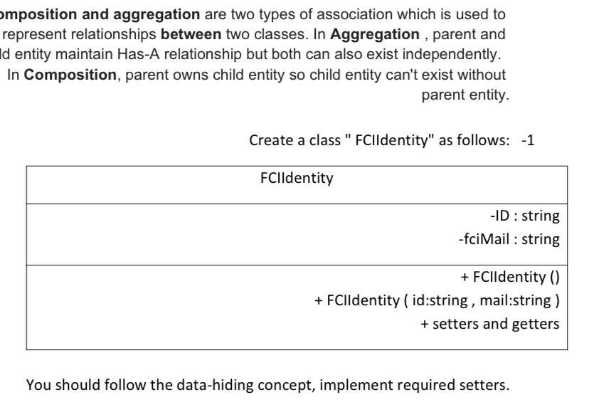Solved mposition and aggregation are two types of | Chegg.com