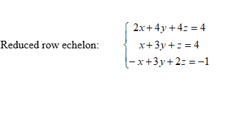 Solved Solve system using row echelon method and show | Chegg.com
