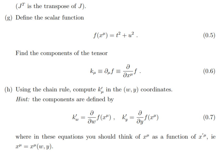 Solved 4 Tensor Practice Consider The 2d Geometry Ds Chegg