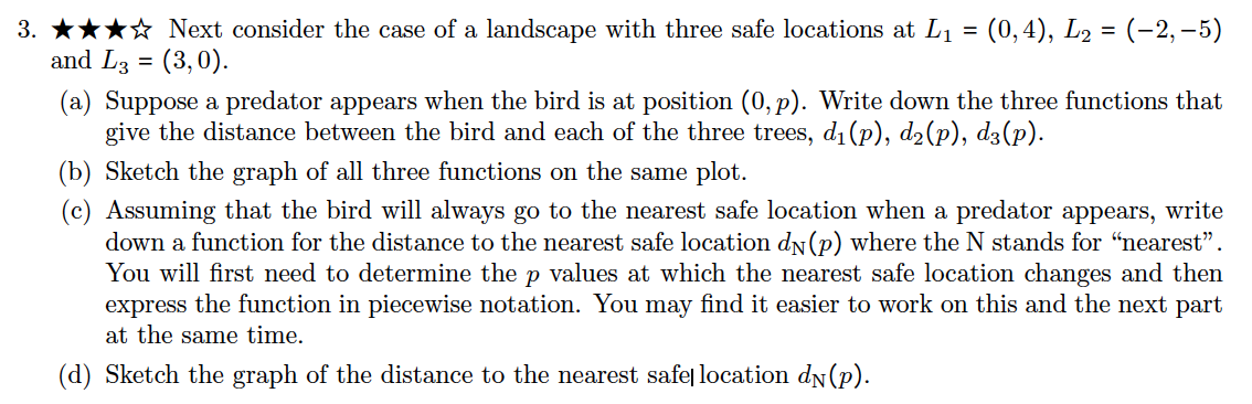 Solved 3. ⋆⋆⋆⋆ 约 Next consider the case of a landscape with | Chegg.com