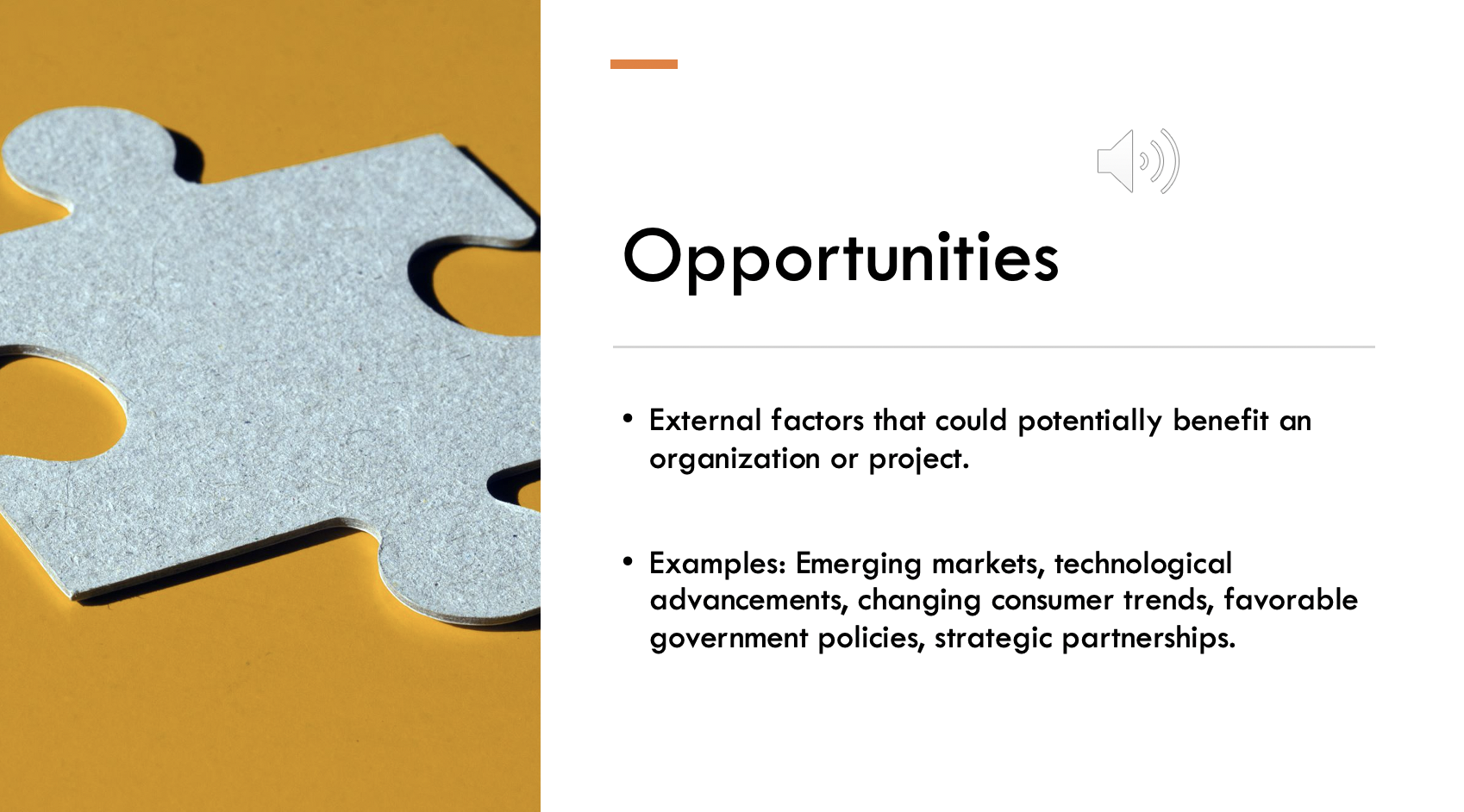 Solved Create a SWOT Analysis of an opportunity, | Chegg.com