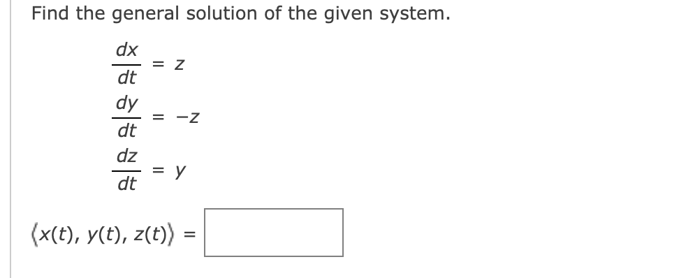 Solved Find the general solution of the given system. X' = - | Chegg.com