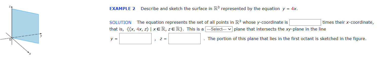 Solved EXAMPLE 1 What surfaces in R3 are represented by the | Chegg.com