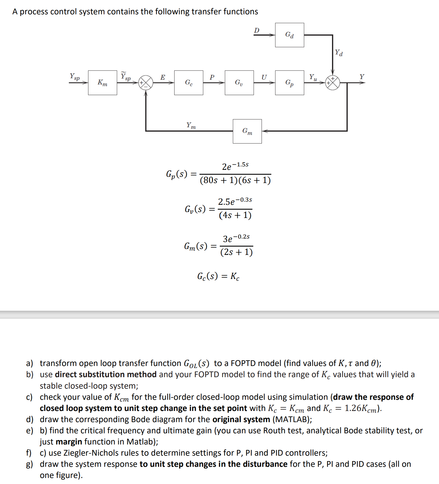 A process control system contains the following | Chegg.com