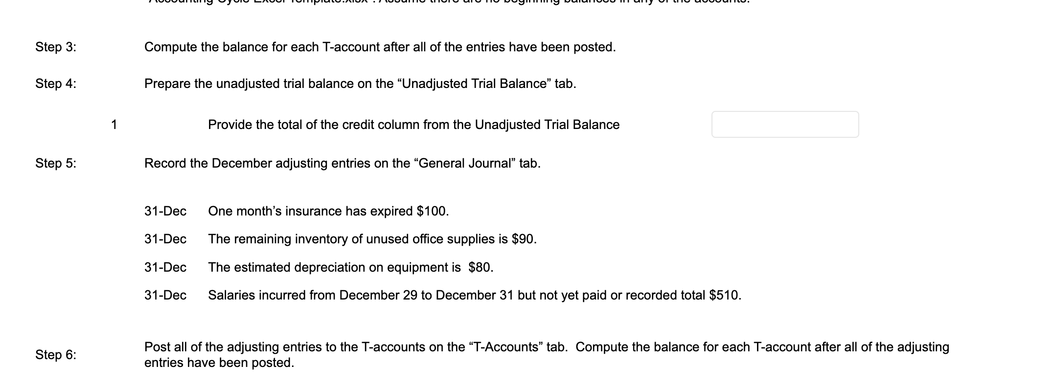 Solved Step 3: Compute the balance for each T-account after | Chegg.com