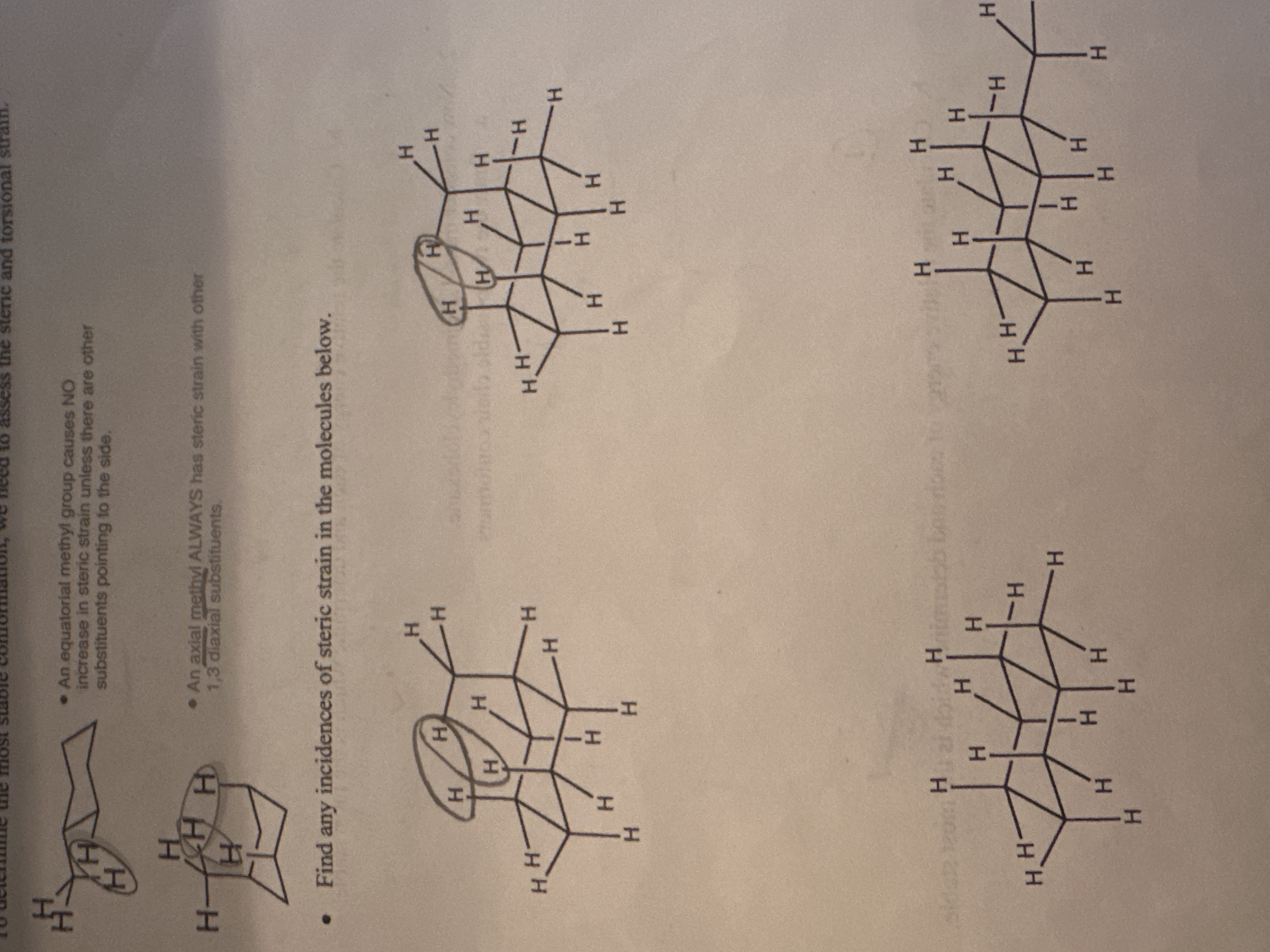 Solved Calculating Strain in Chairs Conformations When there | Chegg.com