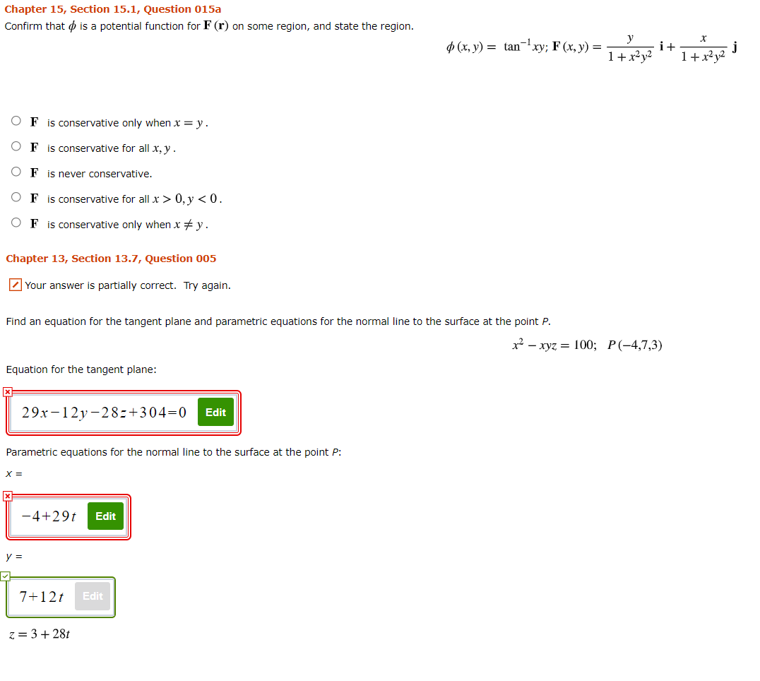 Solved Chapter 15, Section 15.1, Question 015a Confirm that | Chegg.com
