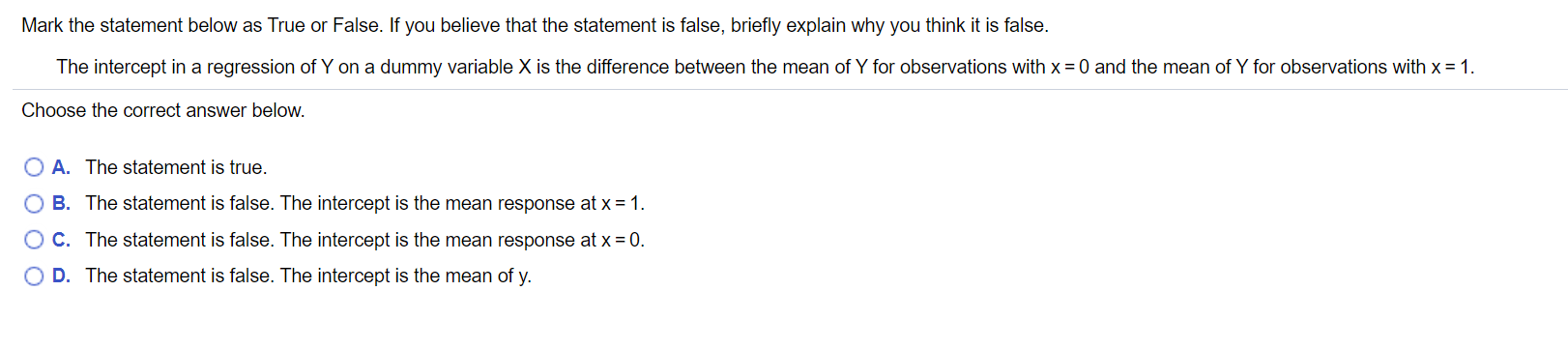 Solved Match The Term From An Anova Regression Shown Below 1461