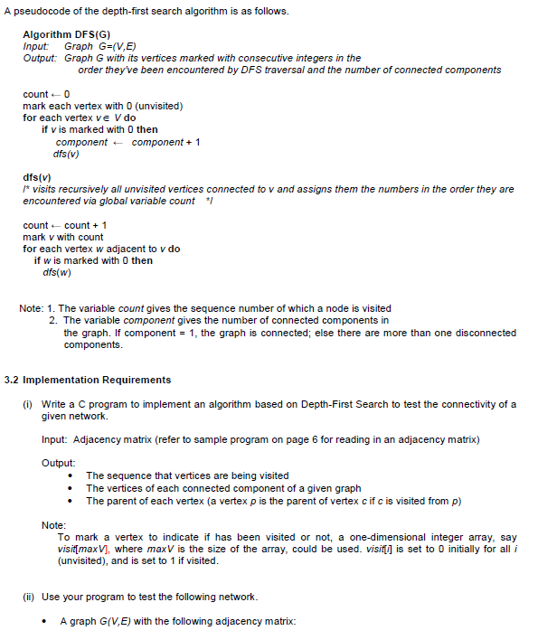 Write a C program to implement an algorithm based on | Chegg.com