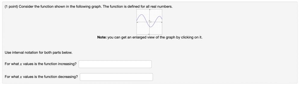 Solved Note: you can get an enlarged view of the graph by | Chegg.com