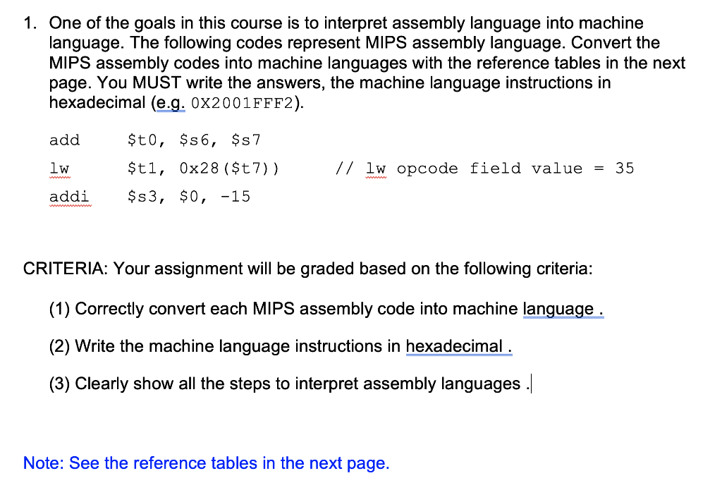 Solved 1. One of the goals in this course is to interpret | Chegg.com