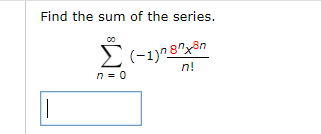 Solved Find the sum of the series. | Chegg.com