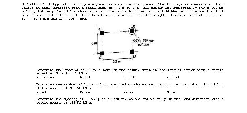 Solved SHOW COMPLETE SOLUTION SITUATION 7: A typical flat | Chegg.com