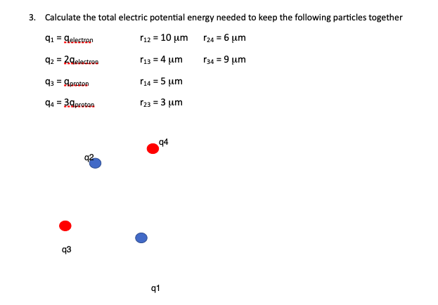 Solved Calculate the total electric potential energy needed | Chegg.com