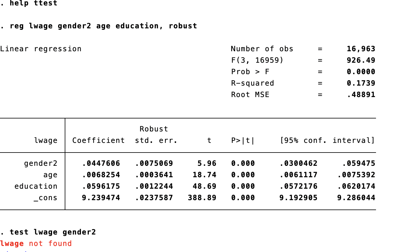 Consider a regression of wages with the data in | Chegg.com