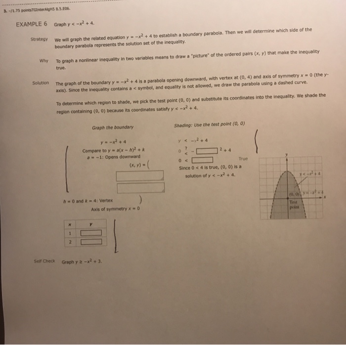 Solved 3 175 Pointstginteralghs 8se06 Example 6 Graph 