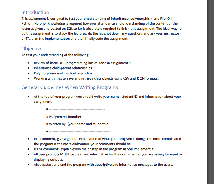 Solved Introduction This assignment is designed to test your | Chegg.com