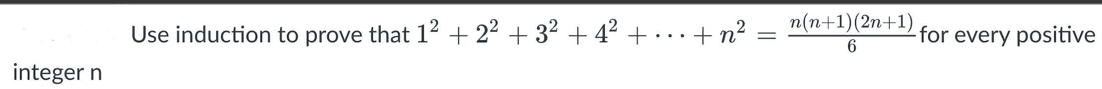 Solved 22+22+32+42+⋯+n2=6n(n+1)(2n+1) | Chegg.com