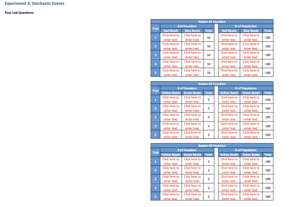 Solved Experiment Inventory Materials Labware Beads in | Chegg.com