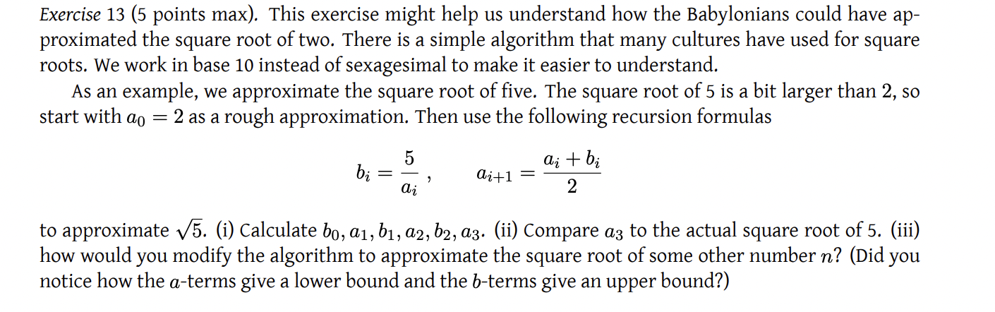 Solved Exercise 13 (5 points max). This exercise might help | Chegg.com