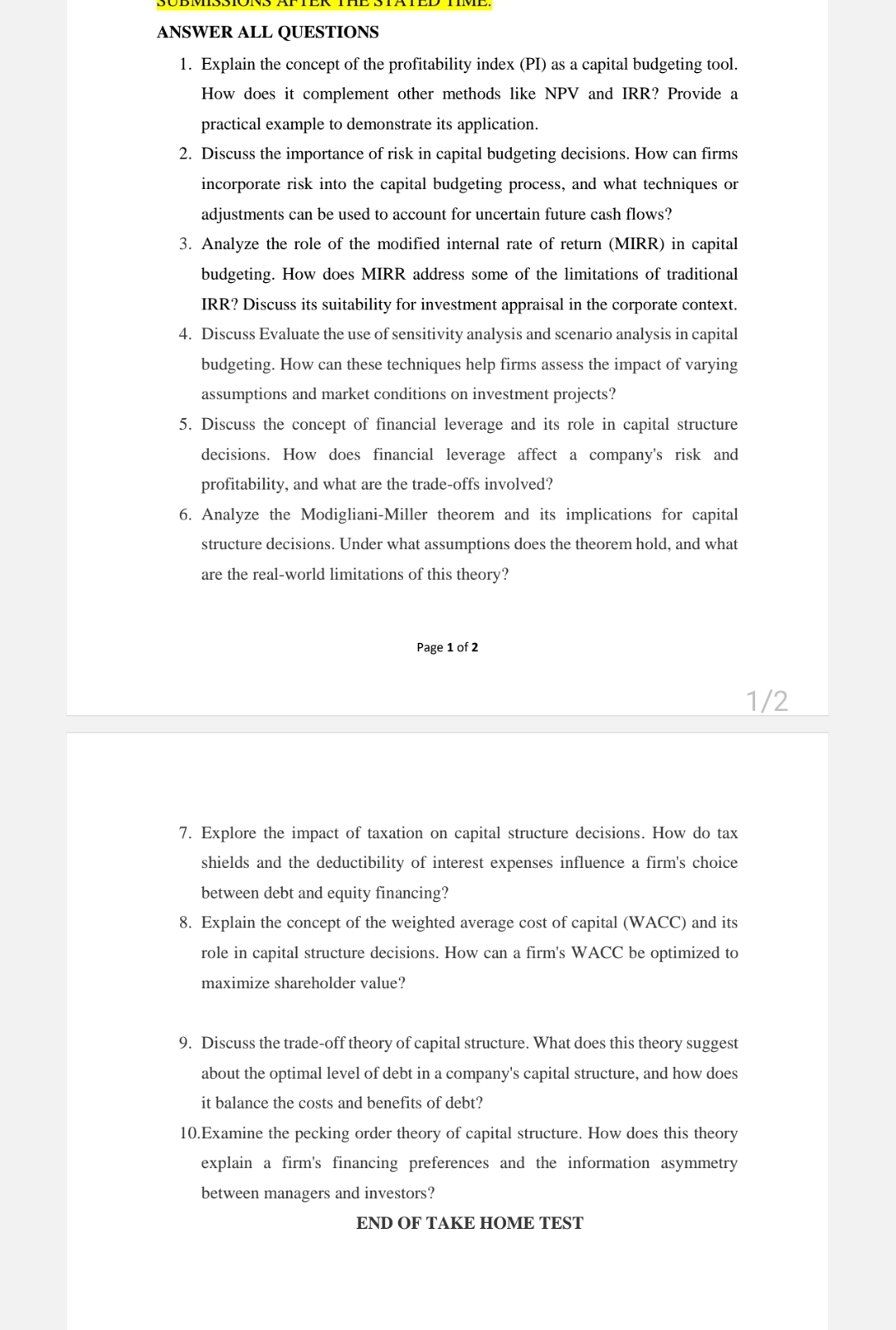 Solved ANSWER ALL QUESTIONS 1. Explain the concept of the | Chegg.com