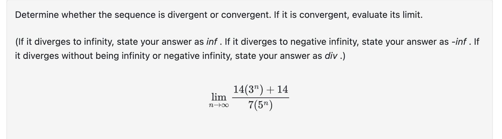 Solved Determine whether the sequence is divergent or | Chegg.com