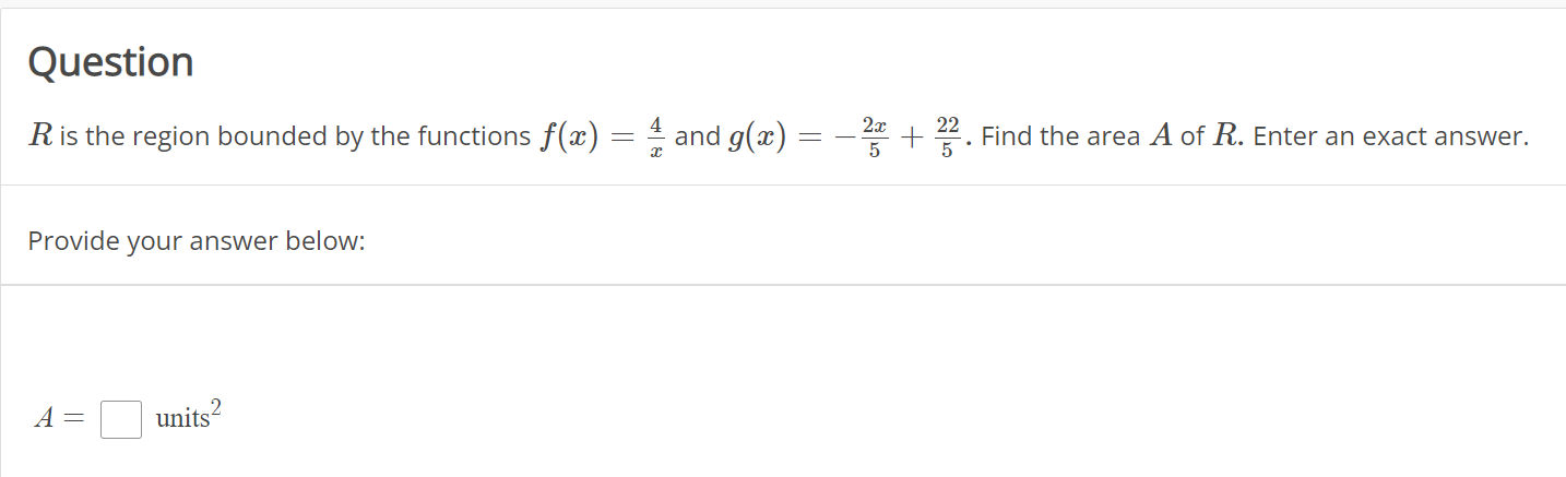 Solved R is the region bounded by the functions f(x)=x4 and | Chegg.com