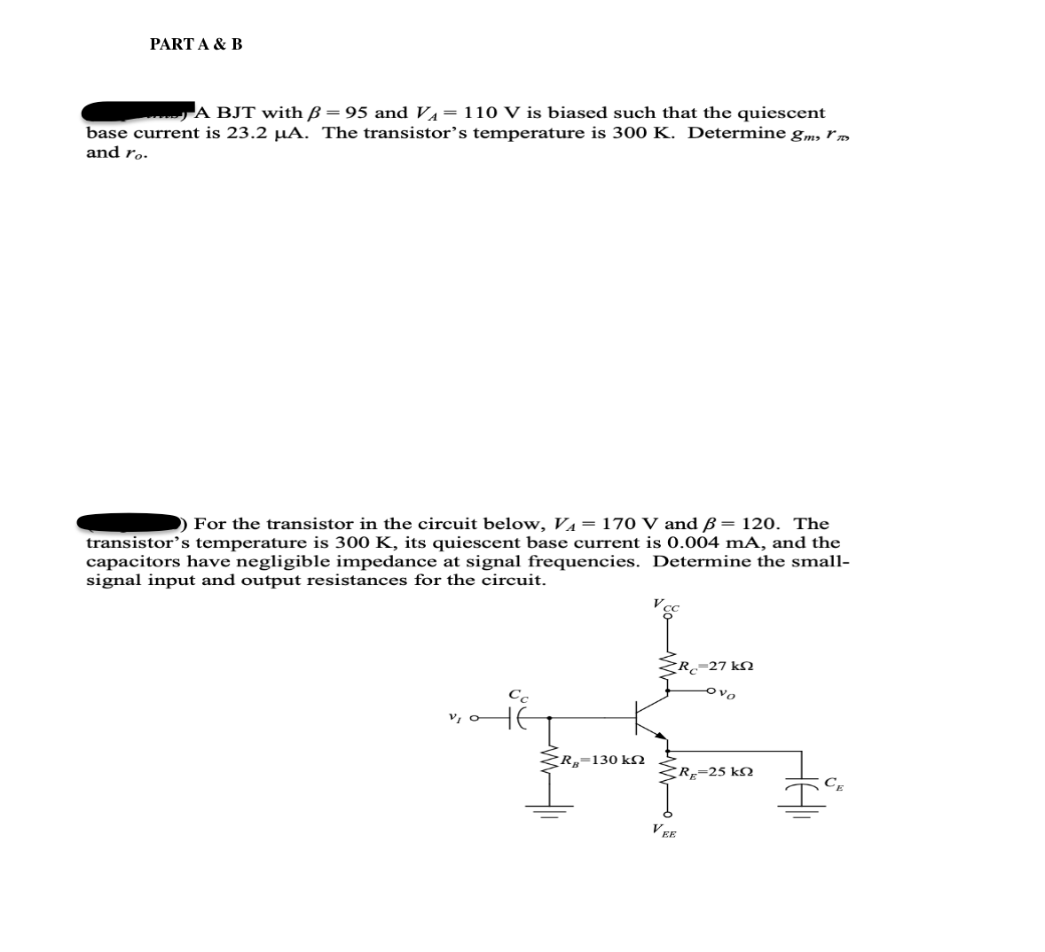 Solved URGENT HELP NEEDED ANSWER ALL PARTS OF THE ELCTRONICS | Chegg.com