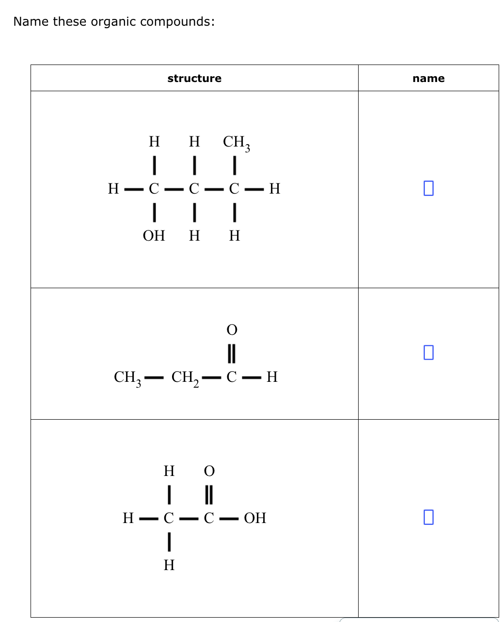 Solved Name these organic compounds: | Chegg.com